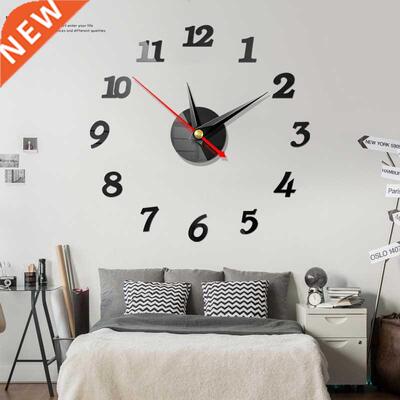 3D Wall Clock Mirror Wall Stickers Creative  Wall Clocks