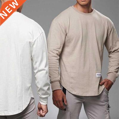 Autumn new loose long-sleeved cotton T-shirt top jogger setw