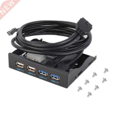 2 Port USB 3.0 + 2 Port USB 2.0 HUB Expansion 3.5'' Floppy B