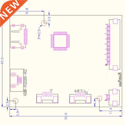 1920×480 LCD Screen with HSD088IPW1 LCD Controller Wid