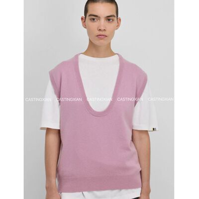 Extreme Cashmere N°423 lord 多色羊绒U领背心