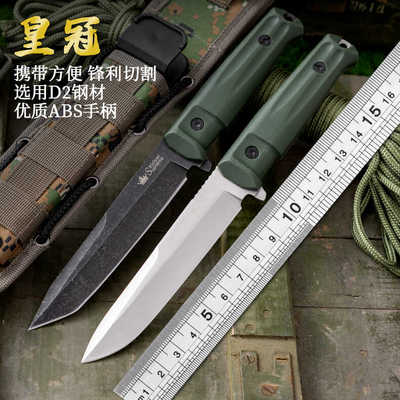高硬度D2钢锋利美国进口野营直刀