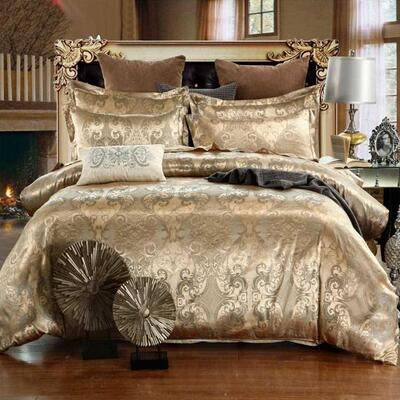 Luxury Jacquard Bedding Set King Size Duvet Cover Bed Linen