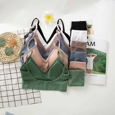 ATHVOTAR Seamless Underwear Sets Padded Bra Set Sexy Women T
