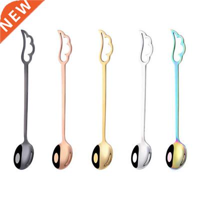 Stainless Steel Spoons Lovely Wing Shape Coffee Cup Spoon Ic