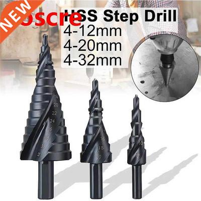 4-12/20/2mm HSS Cobalt Step Drill Bit Set Nitrogen High Spe