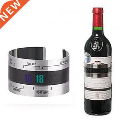 Creative Stainless Steel Wine Bottle Thermometer Lcd