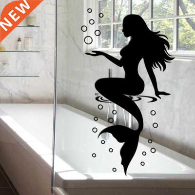 Fashion Mermaid Design Wall Sticker Beautiful Waterproof Dec