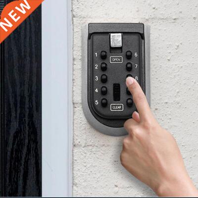 Lock-Box Key-Holder Combination Wall-Mounted Password-Key Ou