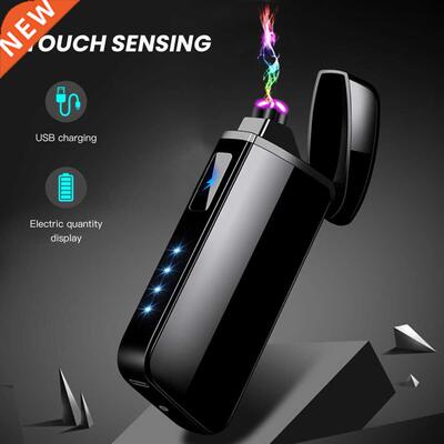 Personality Creative Windproof USB Charging Touch Induction