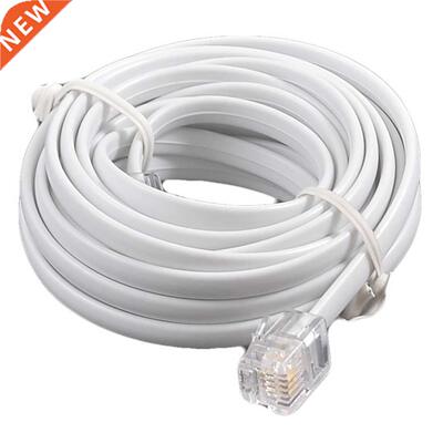 Plug Adapter Cable4P4C RJ11 to RJ1 telephone cable White