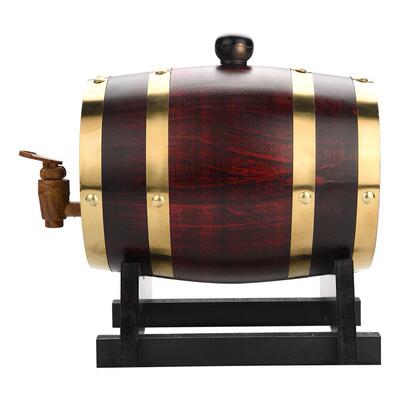 1.5L Homebrew Wooden Wine Barrel Oak Beer Brewing Equipment