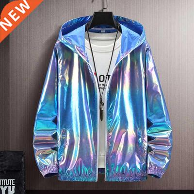 Summer Colorful Shiny Sunscreen Clothing for Men and Women C