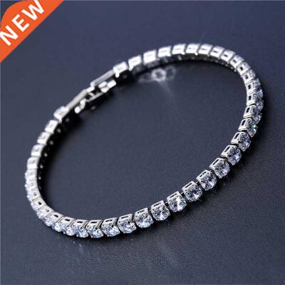 m Cubc Zrcona Tenns Bracelet ced Out Chan Bracelets