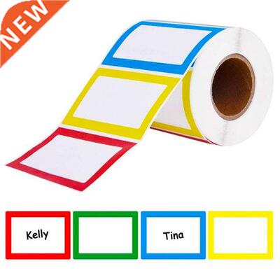 150Pcs/roll Colorful Plain Name Stickers Name Tags Stick On