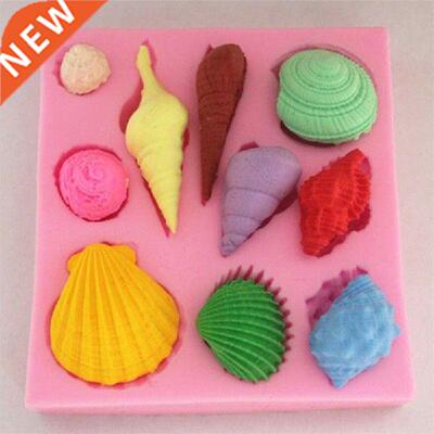 1Pc  Lovely Shell Starfish Conch Sea Silicone Mold