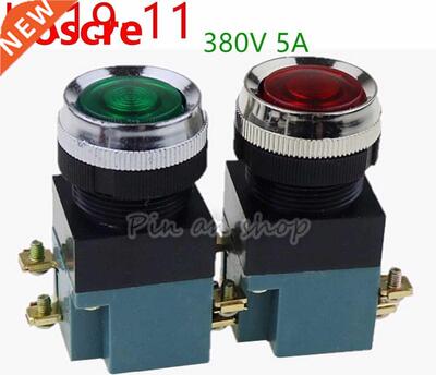 1PCS LA19-11 Red Green P50 Momentary Push button switch 25mm