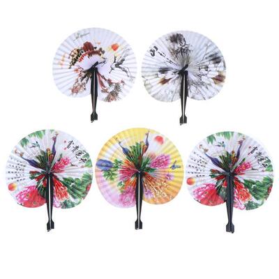 1 Piece Foldable Paper Fans Hand Held Folding Fans Creative