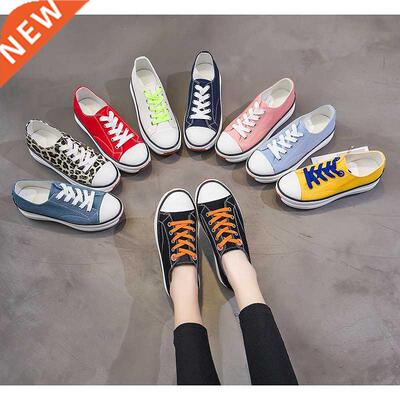 2021 Summer Women New Flat Bottom LaceUp SportsShoesFashiona
