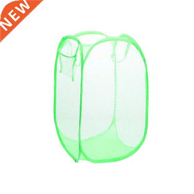 Green Lrge Buggy Bg Foldble Net Debris Bsket Lundry Bs