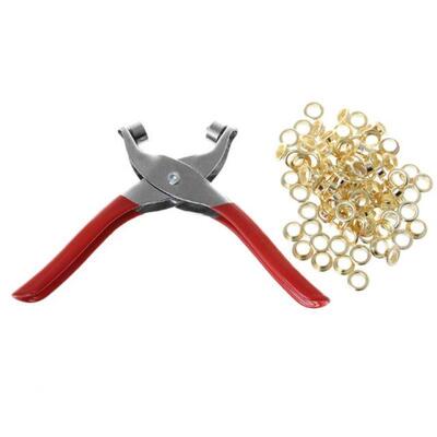 Grommet Eyelet Pliers with 100Pcs Eyelets Set For Clothes Le