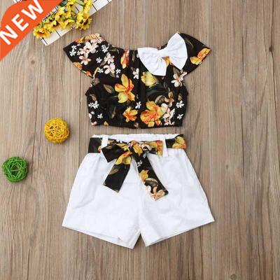 Fashion Newborn Baby Kid Girl Clothes Summer Floarl Top T-sh