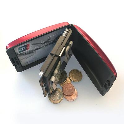 coin purses Men's Wallet Rigid Aluminum Credit Card Case Ant