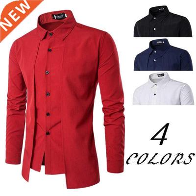 summer autumn Fake two-piece double placket thin section non