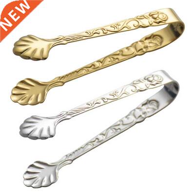 Stainless Steel Ice Cube Clip Sugar Tongs Food BBQ Clips Ice