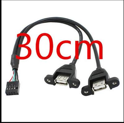 USB Dupont Motherboard Extension Data Cable Dual USB Type A