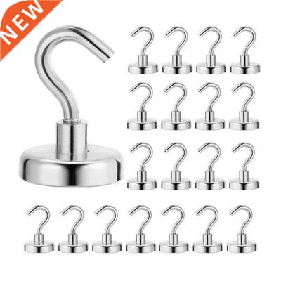 20Pcs Heavy Duty Magnetic Hook Strong Wall Hooks Magnets Hoo