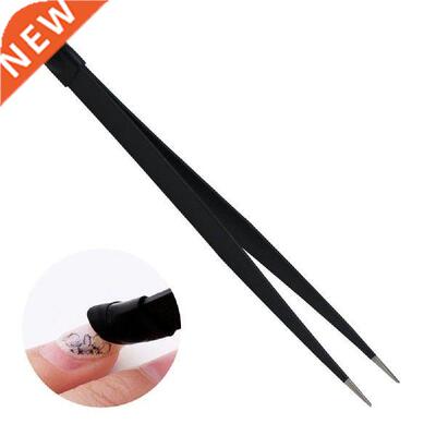 Stainless Steel Dual Head Nail Art Nippers Tweezers Clip