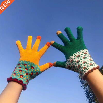 Couple Gloves Winter Feale Cute ale Winter Riding War Col