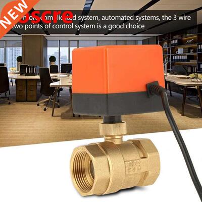 Water Controlling Valve 2-Way 3-Wire AC 220V Motorized Ball