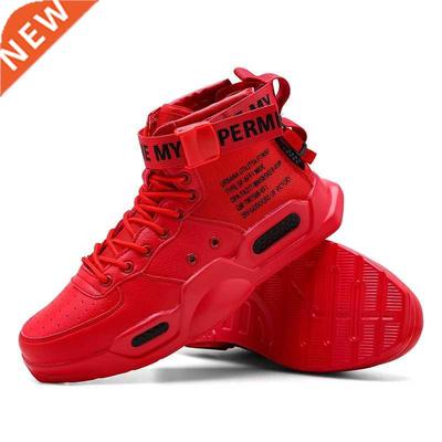 Platform Hgh Top Red Bottom nd Sneakers For Men Hp Hop Cas