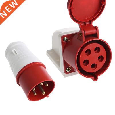 New 2 Amp 5pin Industrial Plug 240-415V Weatherproof IP44