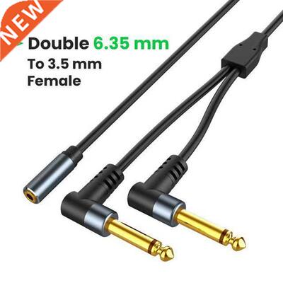 Dual 6.35Mm To 3.5Mm Adapter Audio Cable 6.5Mm 3.5 Jack Spli