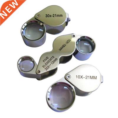 3 pcs Jeweler Eye magnifier 10x + 30x + Dual Enlargement Mag