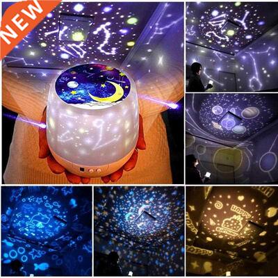 Starry Sky Projection Lamp Battery Operated Rotating Bedside