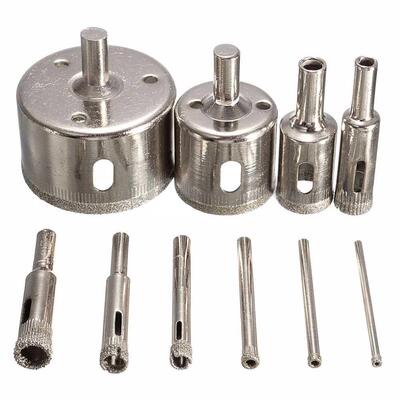 10Pcs Hole Saw 3-50mm Drill Bit Saw Set Tile Ceramic Marble