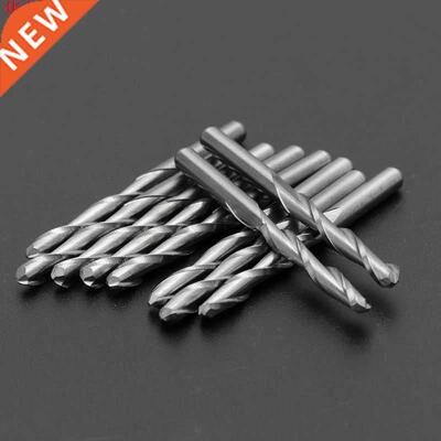 10 pièces 3.175mm carbure boule nez fraise 2 cannelures spi