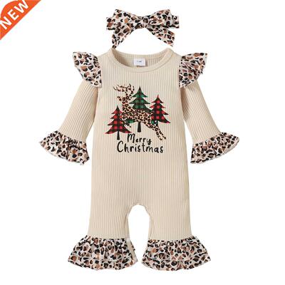 Citgeett utumn Christms Infnt Bby Girls Boys Leoprd Pri