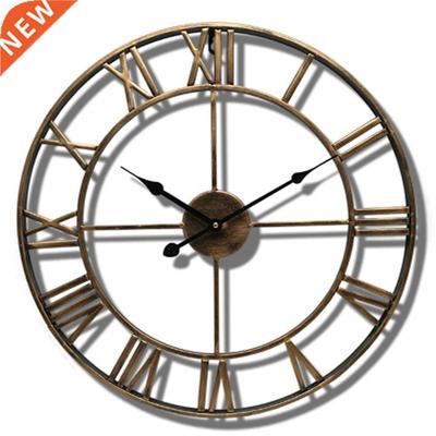 Wall Clocks Needle Gift Roman Numerals Indoor Outdoor Garden