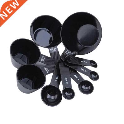 9Pcs/Set Plastic PP Measuring Cups Cake Scoop Kitchen