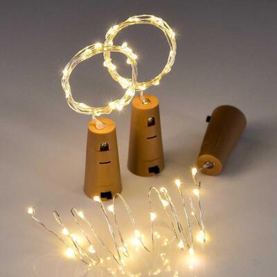 Included Batteries 10PCS 1M 2M LED String Lamps Wine Bottle
