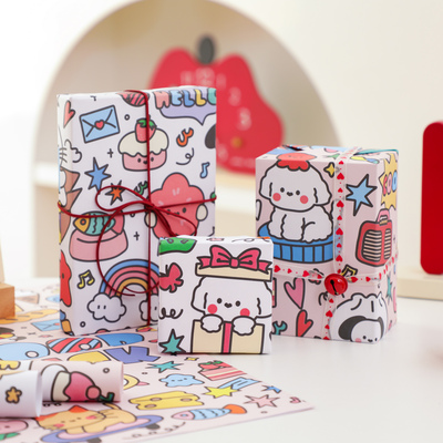 贝祥幸福软糖猫包装纸