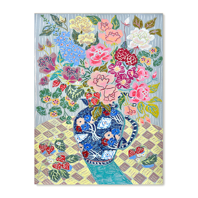 【捡漏合集】画家Camilla Perkins复刻艺术版画花卉盆景装饰画芯