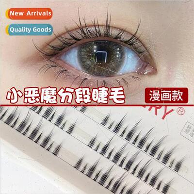 Segmented False Eyelash ttle Evil Natural mulation Cos Manga