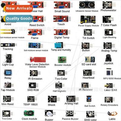 45 Sensor Modules 45 Robot Kits Smart Carts适用Raspberry Pi