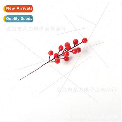 12 head red fru simulation berries 12 k red bean fru Christm